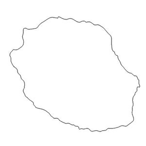 Réunion Island Map Outline Embroidery Design - Etsy