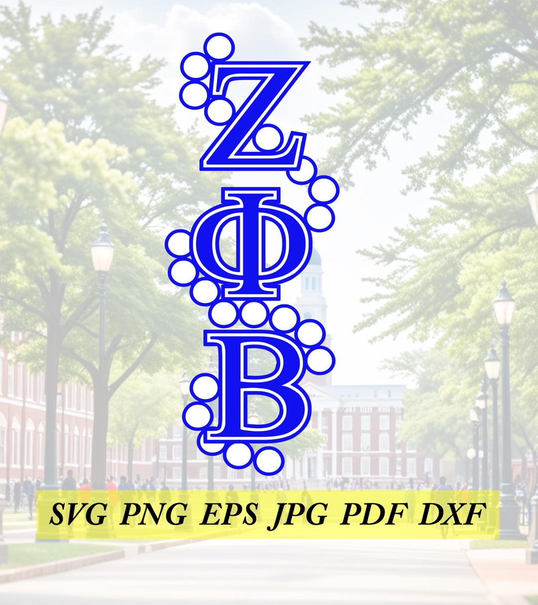 Zeta Phi Beta Pearls Vertical Cut File, Silhouette, Cricut, Jpeg,svg ...
