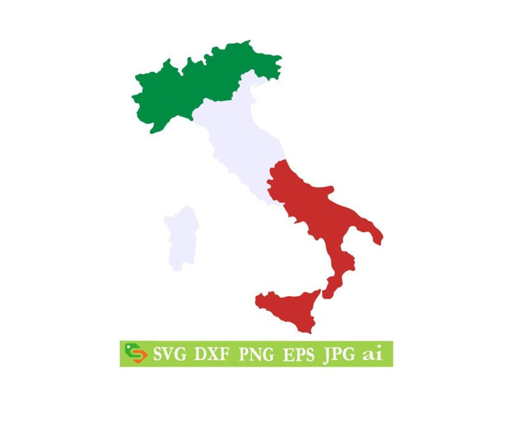 Italy Map,cut File, Silhouette,cricut, Jpeg,svg, Eps, Dfx,png, Clip Art ...