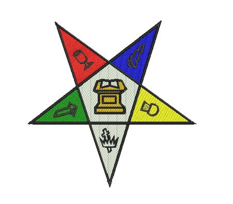 Order of the Eastern Star OES Embroidery Design | Etsy