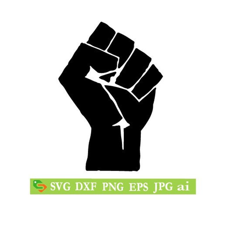 Power Fist Cut File Silhouette Cricut Jpegsvg EPS PNG - Etsy
