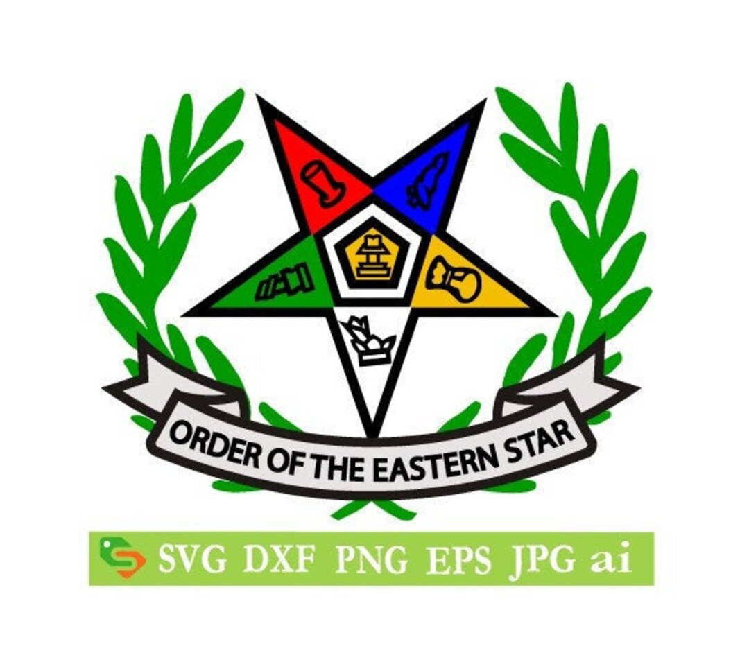 OES Order of the Eastern Star Cut File, Silhouette Cricut, Jpeg,svg ...