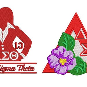 Delta Sigma Theta Embroidery 14 Design Bundle - Etsy