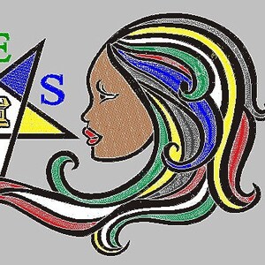Lady OES Machine Embroidery Design Files - Etsy