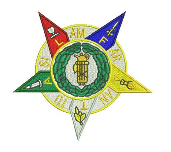 OES Order of the Eastern Star Embroidery Design - Etsy