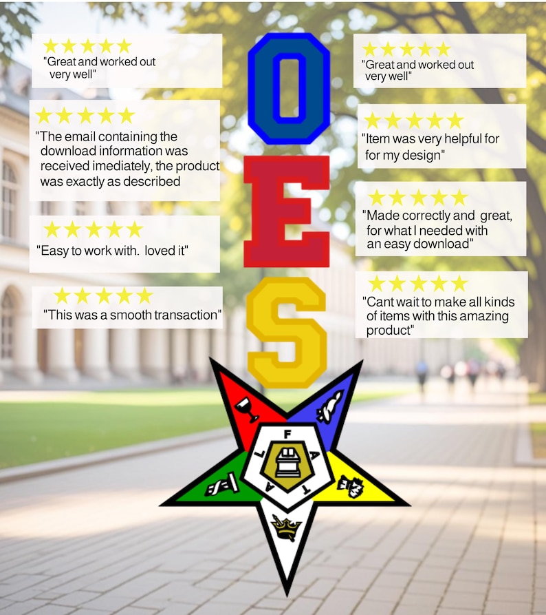 OES Order of the Eastern Star Vertical Cut File, Silhouette Cricut ...
