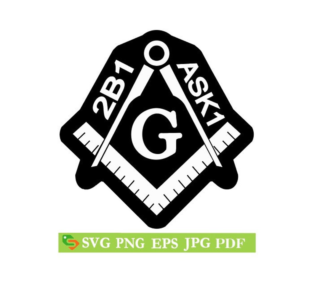 2B1 ASK1 Freemason Cut File, Silhouette,cricut, Jpeg,svg, Eps, Png ...