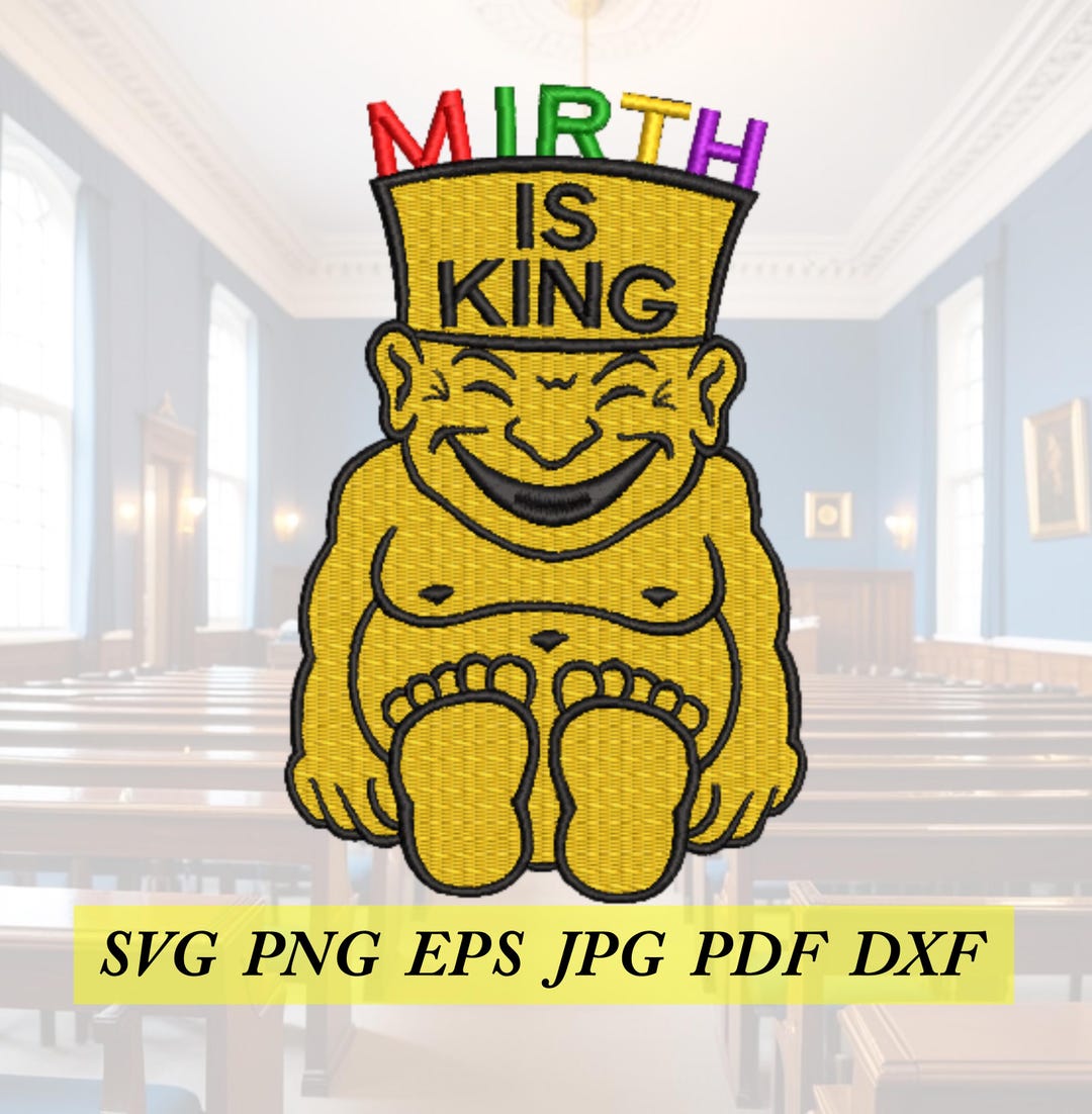 MIRTH Royal Order of Jesters Machine Embroidery Design Files - Etsy