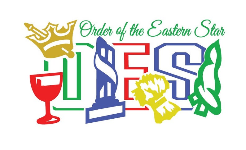 Order of the Eastern Star, Cut File, Cricut, Jpeg,dfx,svg, Eps, Png ...