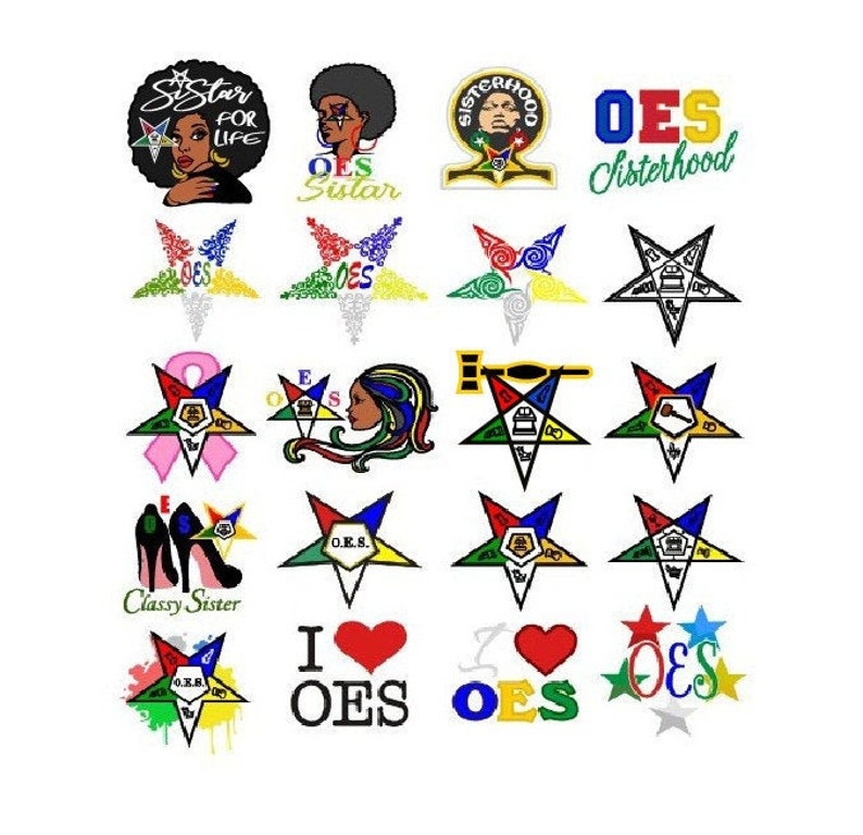 OES Order of the Eastern Star SVG Design Pack (digital Files) - Etsy