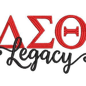Delta Sigma Theta Legacy Embroidery Design - Etsy