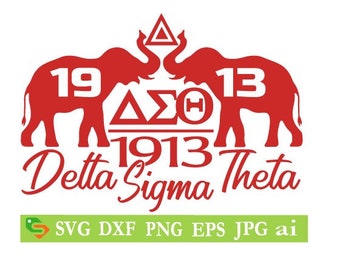 Delta Sigma Theta Lady Fortitude Cut File, Silhouette,cricut, Jpeg, Svg ...