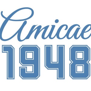 Amicae 1948 Cut File, Silhouette,cricut, Jpeg, Svg,dfx, Eps, Png, Clip ...