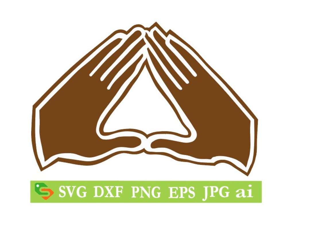 Delta Sigma Theta Hand Sign Cut File, Silhouette,cricut, Jpeg,svg, Eps ...
