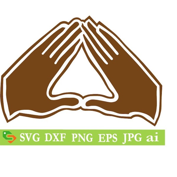 Delta Pyramid Hands Svg - Etsy
