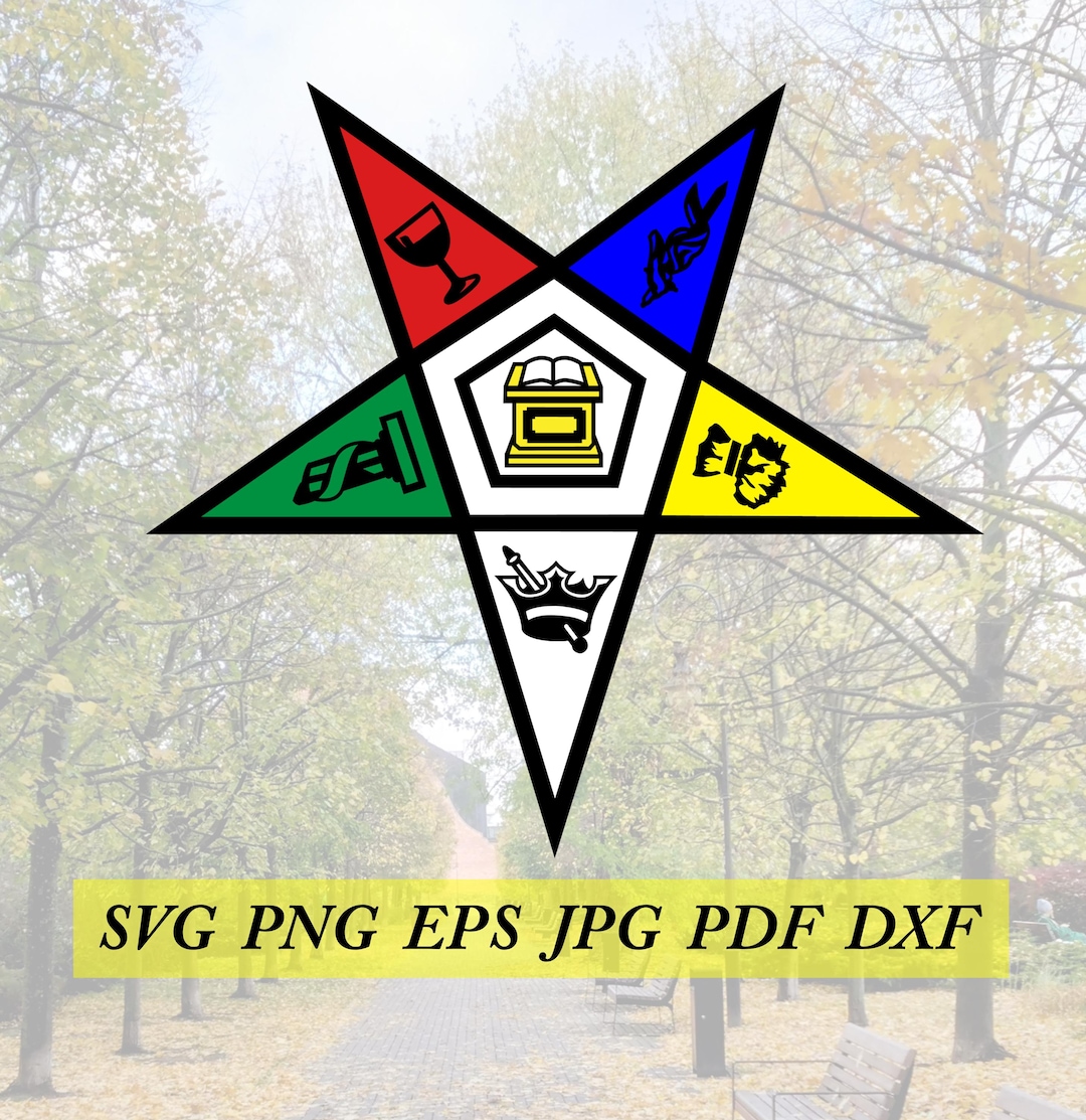 OES, Order of the Eastern Star Cut File, Silhouette Cricut, Jpeg,dfx ...