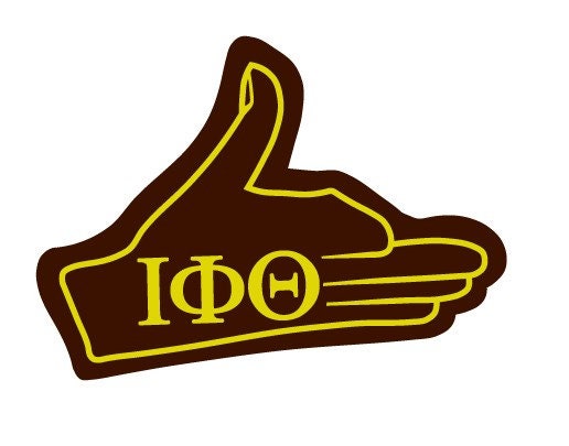 Iota Phi Theta hand sign cut File SilhouetteCricut Jpeg | Etsy