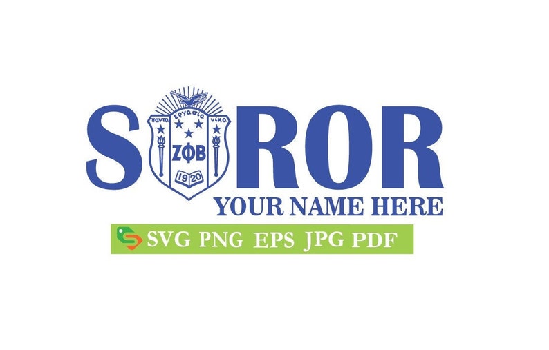 Zeta Phi Beta Shirld SOROR Custom Cut File, Silhouette,cricut, Jpeg,svg ...