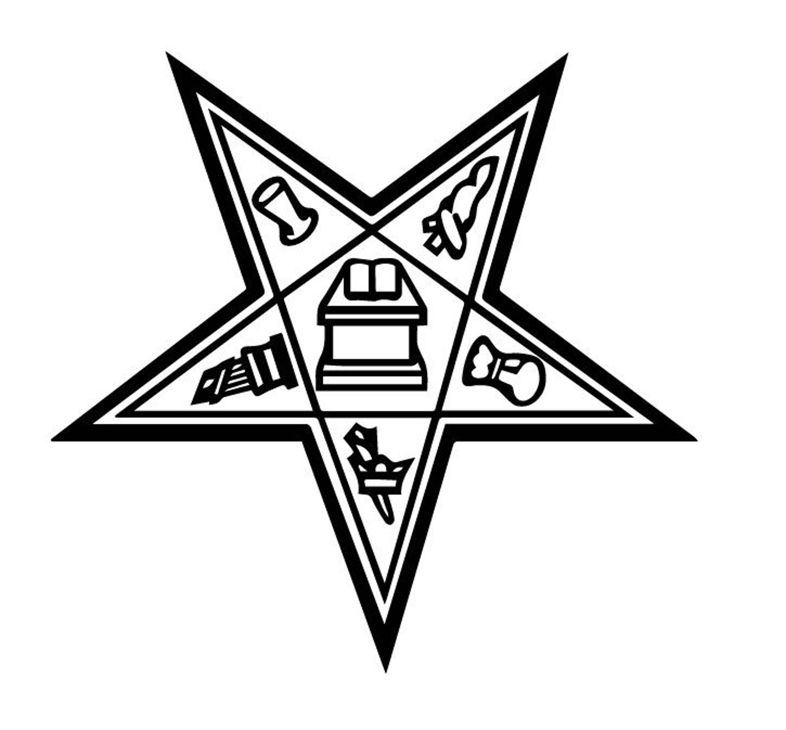 OES Order of the Eastern Starcut File Silhouette Cricut - Etsy