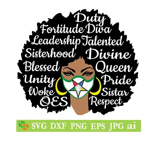 OES Lady Cut File: Eastern Star SVG, Cricut, Silhouette (digital ...