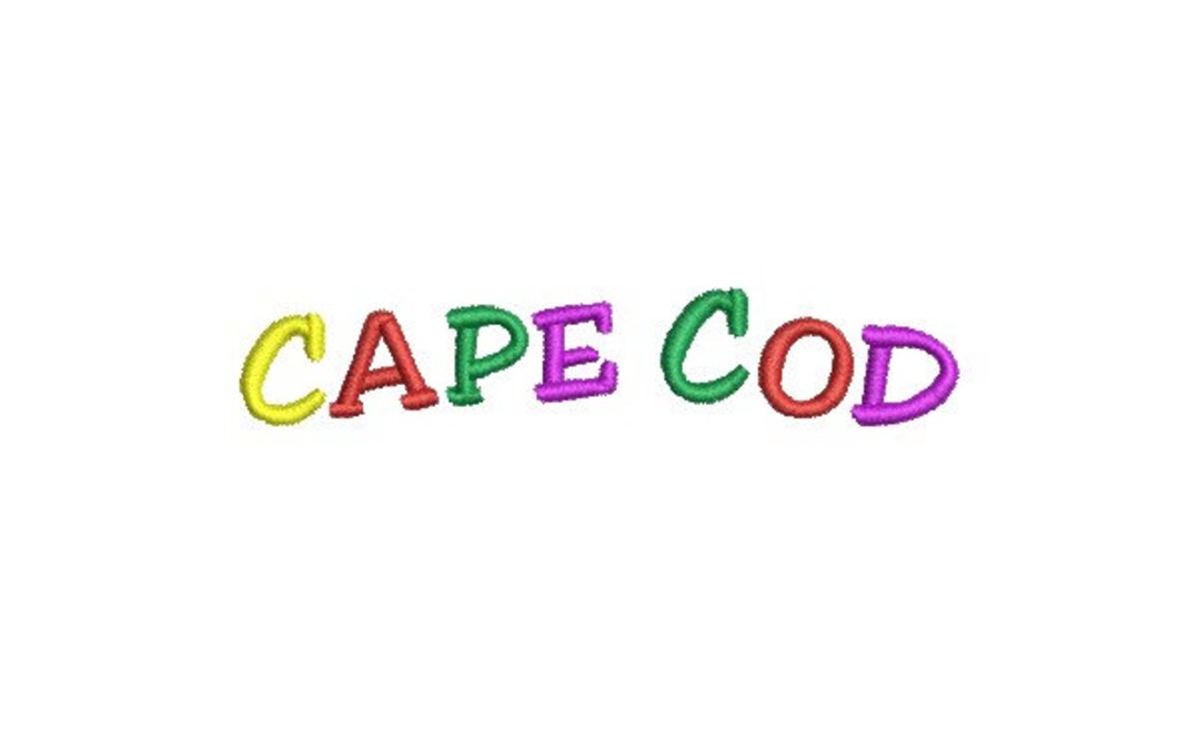 Cape Cod Embroidery Design - Etsy