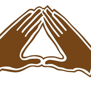 Delta Sigma Theta Hand Sign Cut File, Silhouette,cricut, Jpeg,svg, Eps ...