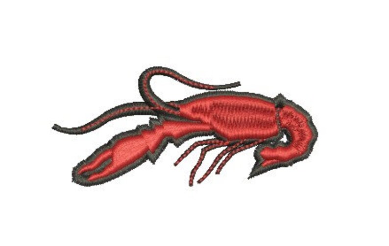 Crawfish Embroidery Design - Etsy