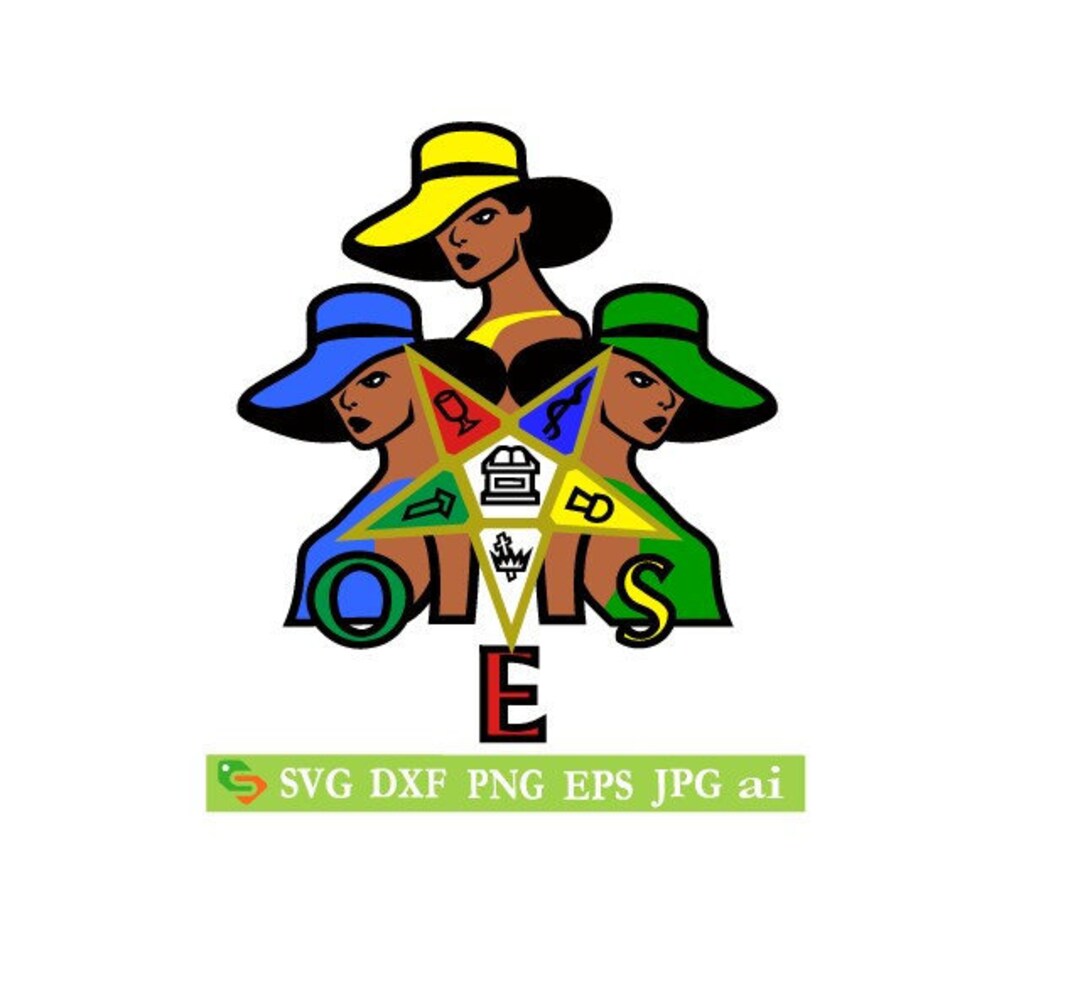 OES Ladies Cut File, Silhouette,cricut, Jpeg,svg, Dfx, Eps, Png, Clip ...