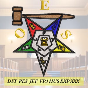 Order of the Eastern Star OES Past Matron Machine Embroidery Design ...