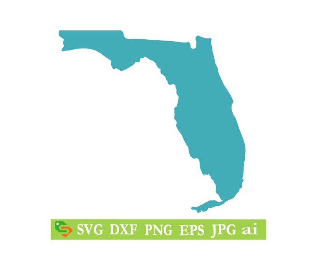 Florida Cut File, Silhouette,cricut, Jpeg, Svg,dfx, Eps, Png, Clip Art ...