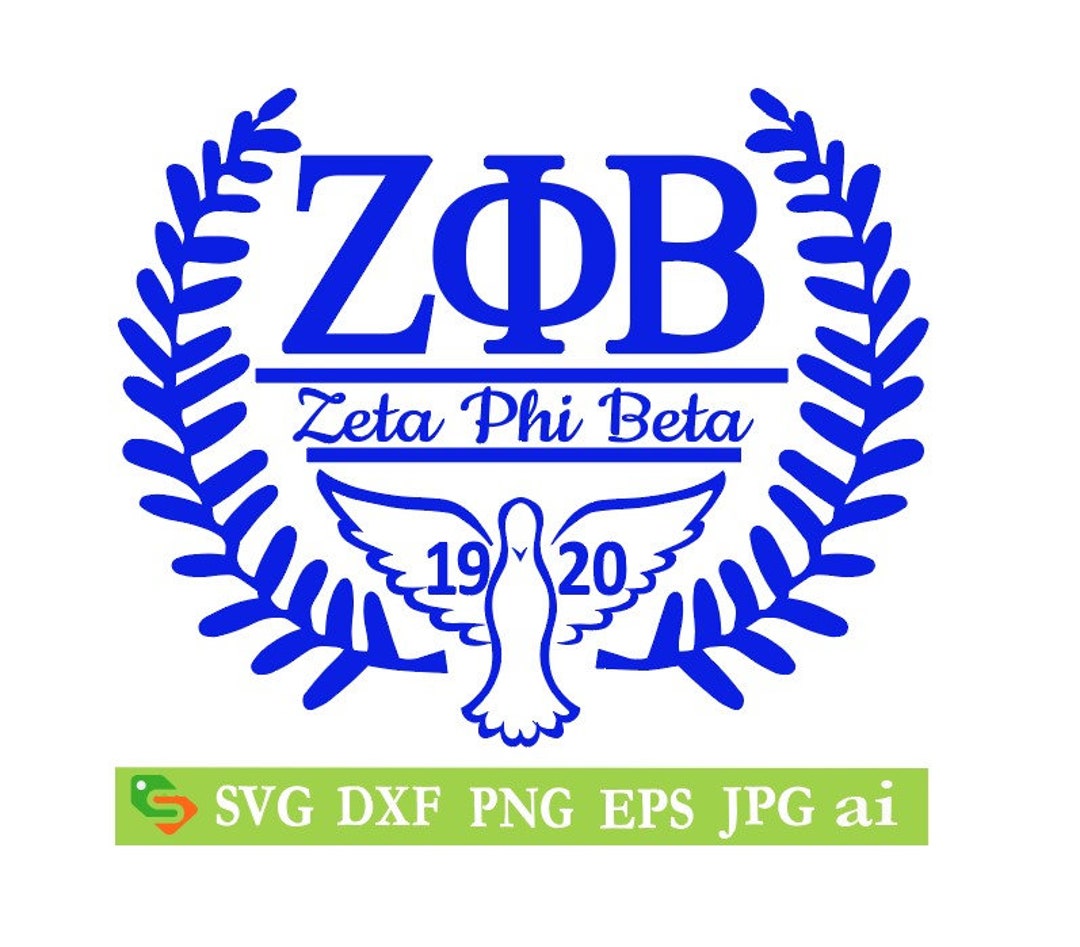 Zeta Phi Beta Wreath Cut File, Silhouette,cricut, Jpeg,svg, Eps, Png ...