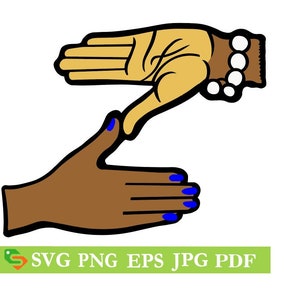 Zeta Z Hand Sign Cut File, Silhouette,cricut, Jpeg, Svg,dfx, Eps, Png ...
