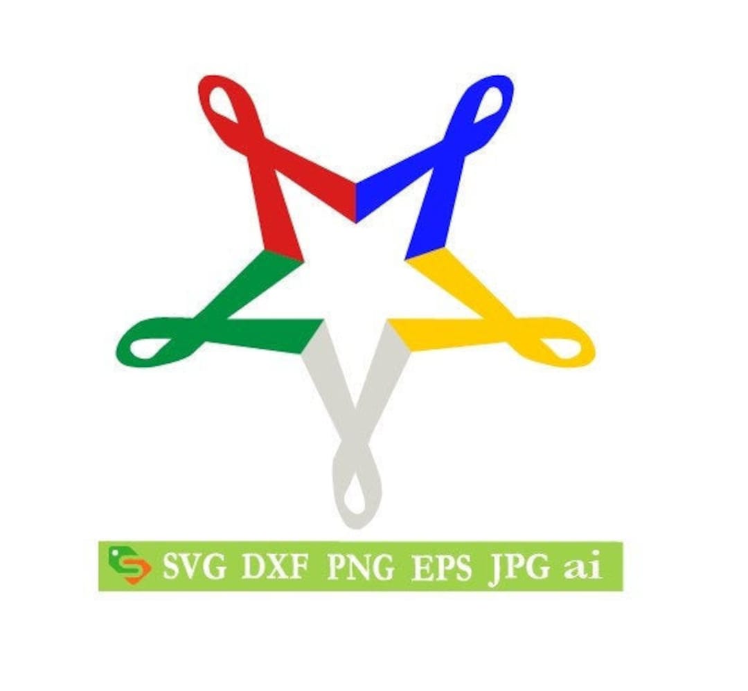 OES Cander Ribbon, Order of the Eastern Star,cut File, Silhouette ...