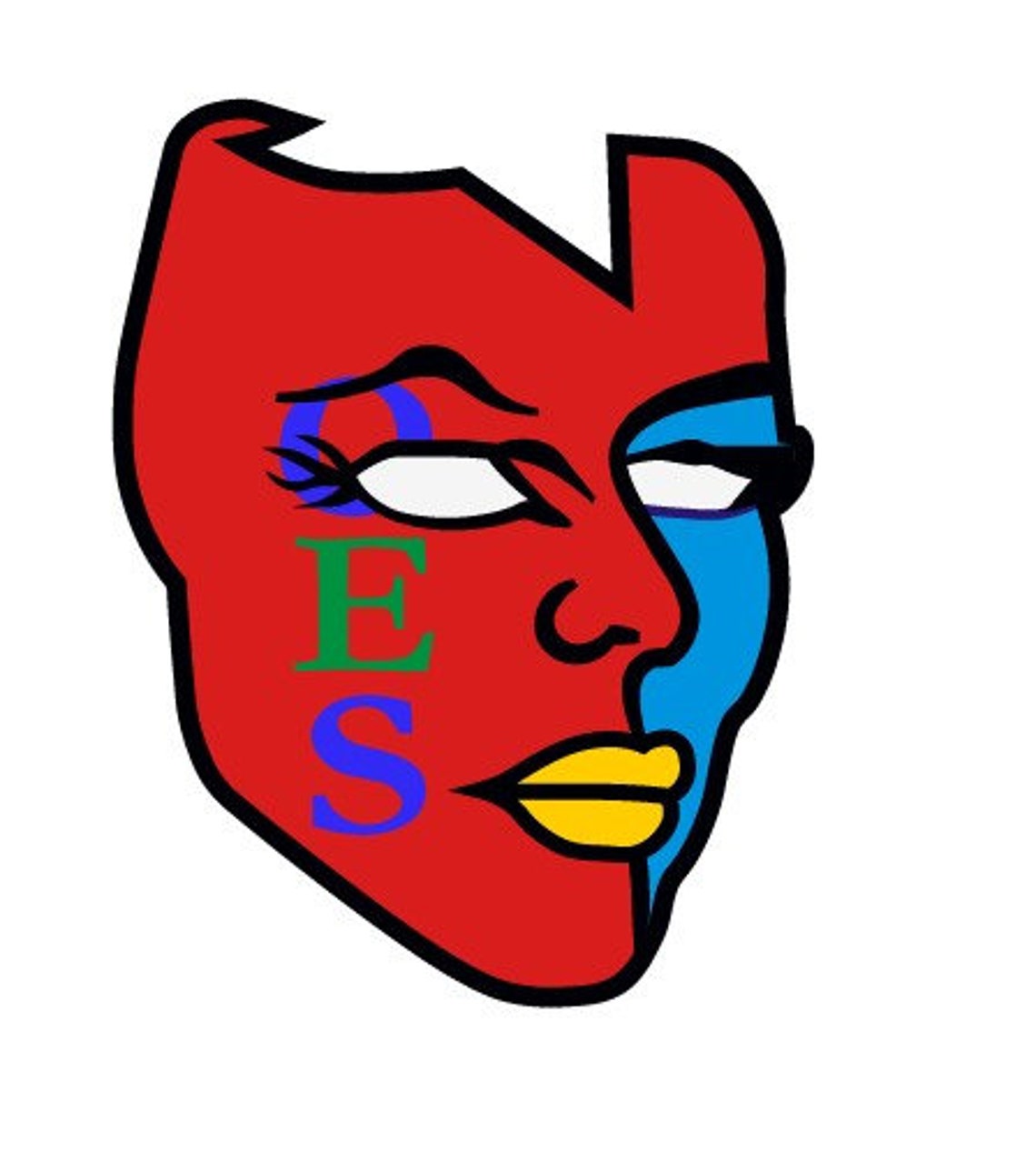 OES Mask Order of the Eastern Starcut File Silhouette - Etsy