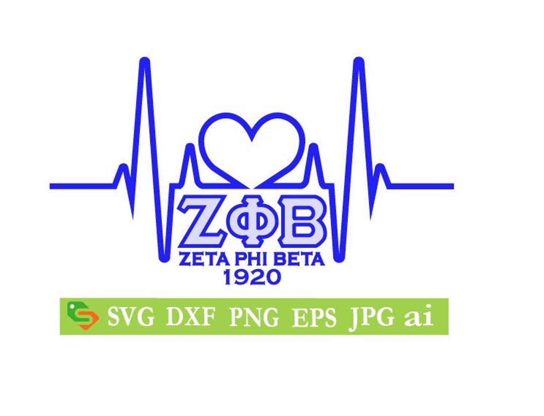Zeta Phi Beta Cut File, Silhouette,cricut, Jpeg,svg, Eps, Png, Clip Art ...