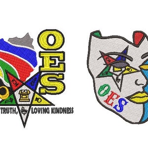 OES Order of the Eastern Star Machine Embroidery Pack - Etsy
