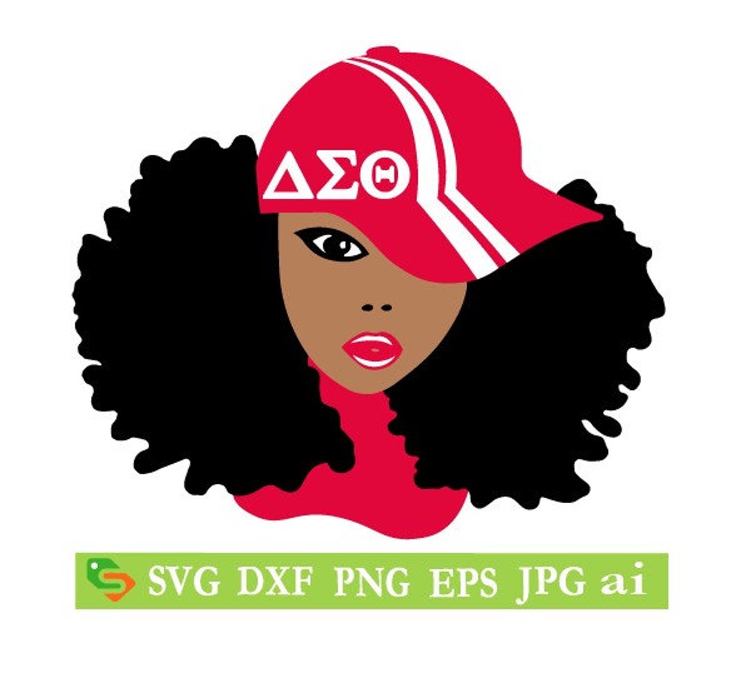 Delta Sigma Theta Girl Cut File, Silhouette,cricut, Jpeg, Svg,dfx, Eps ...