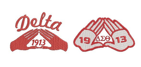 Delta Sigma Theta Machine Embroidery Pack - Etsy