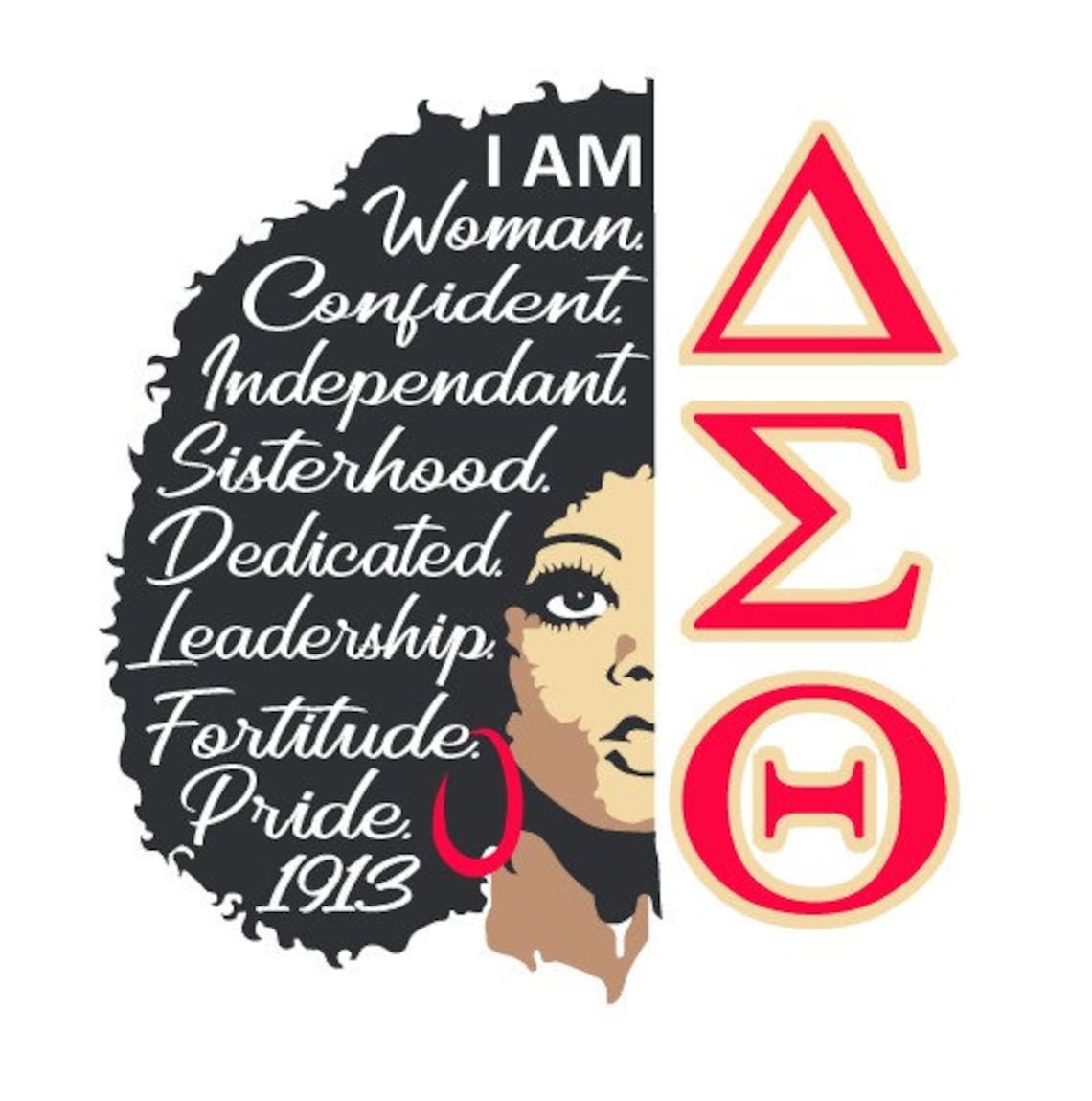 Delta Sigma Theta Cut File Silhouettecricut Jpeg Svgdfx - Etsy