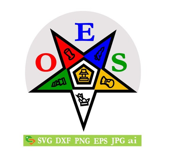 OES Order of the Eastern Star Cut File Silhouette Cricut - Etsy