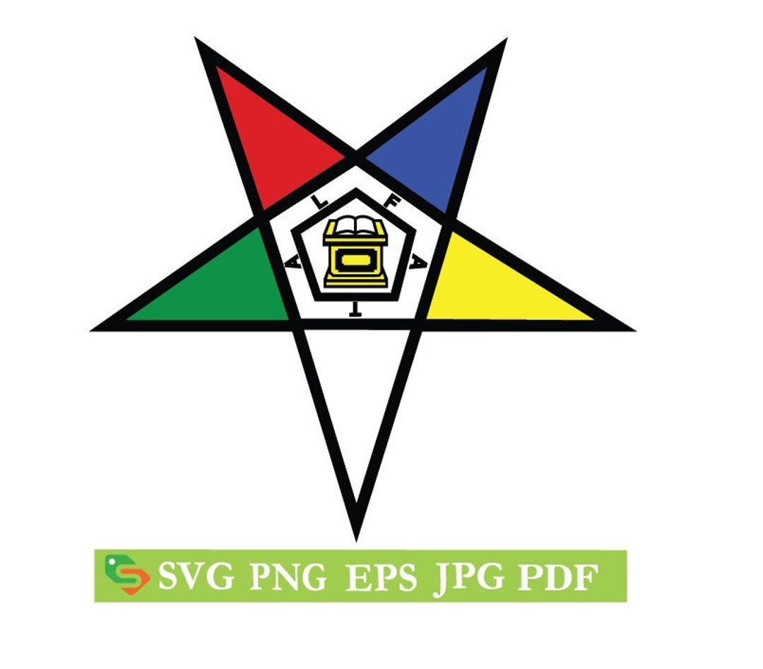 OES, Order of the Eastern Star Cut File, Silhouette Cricut, Jpeg,dfx ...
