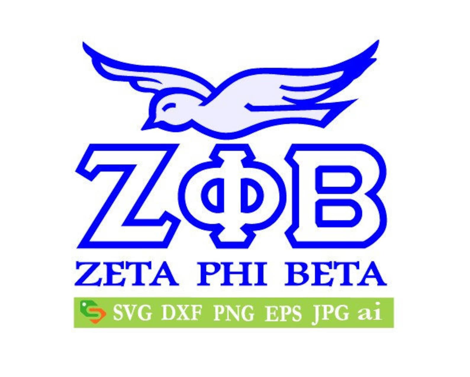 Zeta Phi Beta Dove Cut File Silhouettecricut Jpeg Svgdfx - Etsy