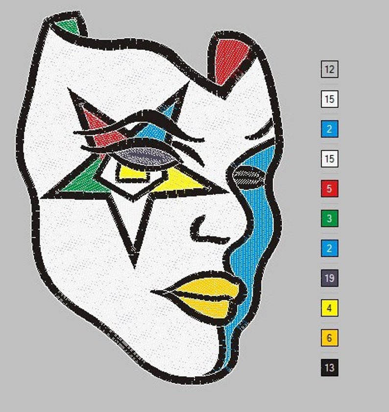 OES Order of the Eastern Star Mask Machine Embroidery Design Files - Etsy
