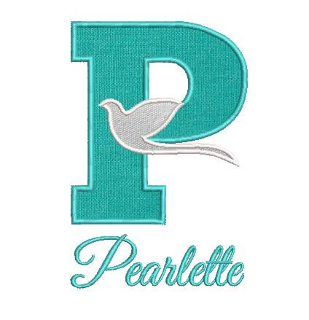 Zeta Pearlette Applique Machine Embroidery Design Files - Etsy