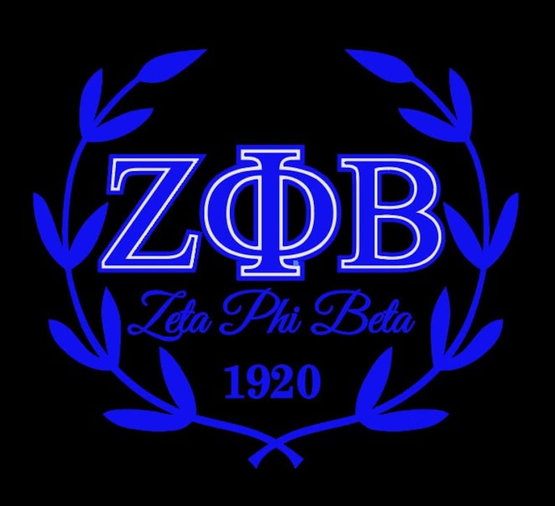 Zeta Phi Beta Wreath Cut File: SVG, PNG, EPS, Jpeg - Etsy
