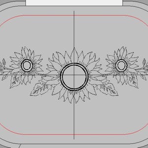 Sunflower Border Redwork Machine Embroidery Design Files - Etsy