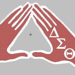 Delta Sigma Theta Hand Sign Machine Embroidery Design Files - Etsy