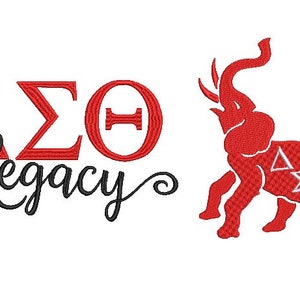 Delta Sigma Theta Machine Embroidery Pack - Etsy