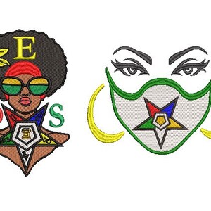 OES Order of the Eastern Star Machine Embroidery Pack - Etsy
