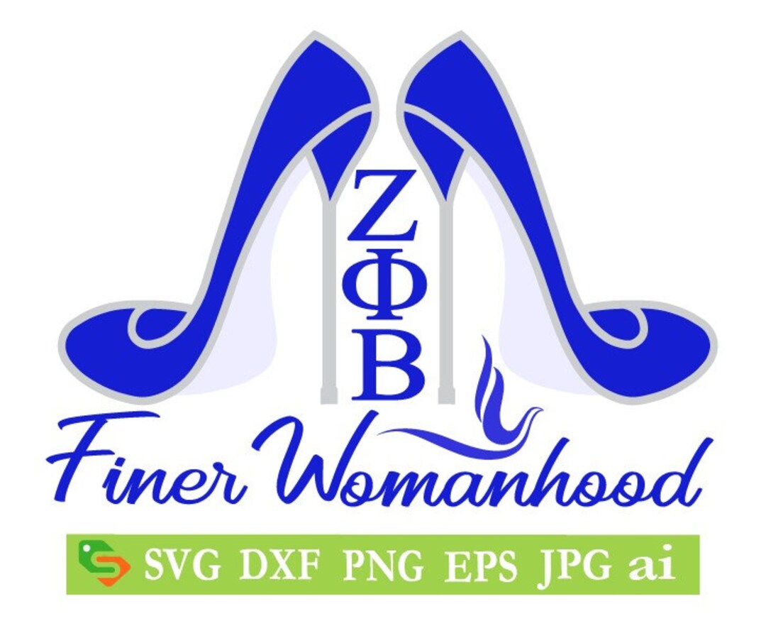 Zeta Phi Beta Finer Womanhood Cut File, Silhouette,cricut, Jpeg, Svg ...